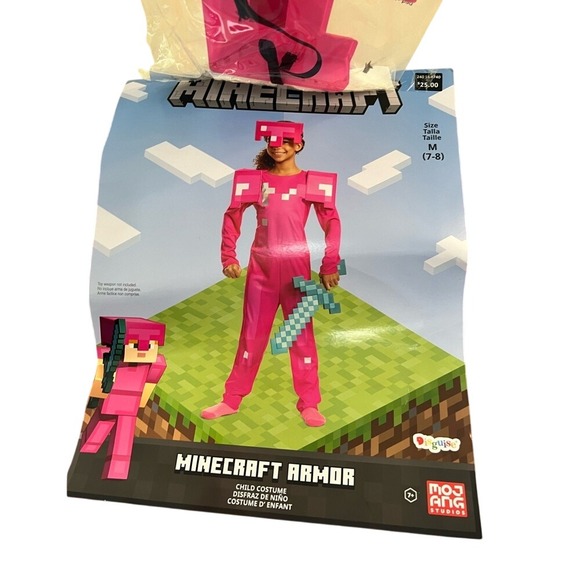 Target | Costumes | Minecraft Armor Costume Child Disguise Pink ...